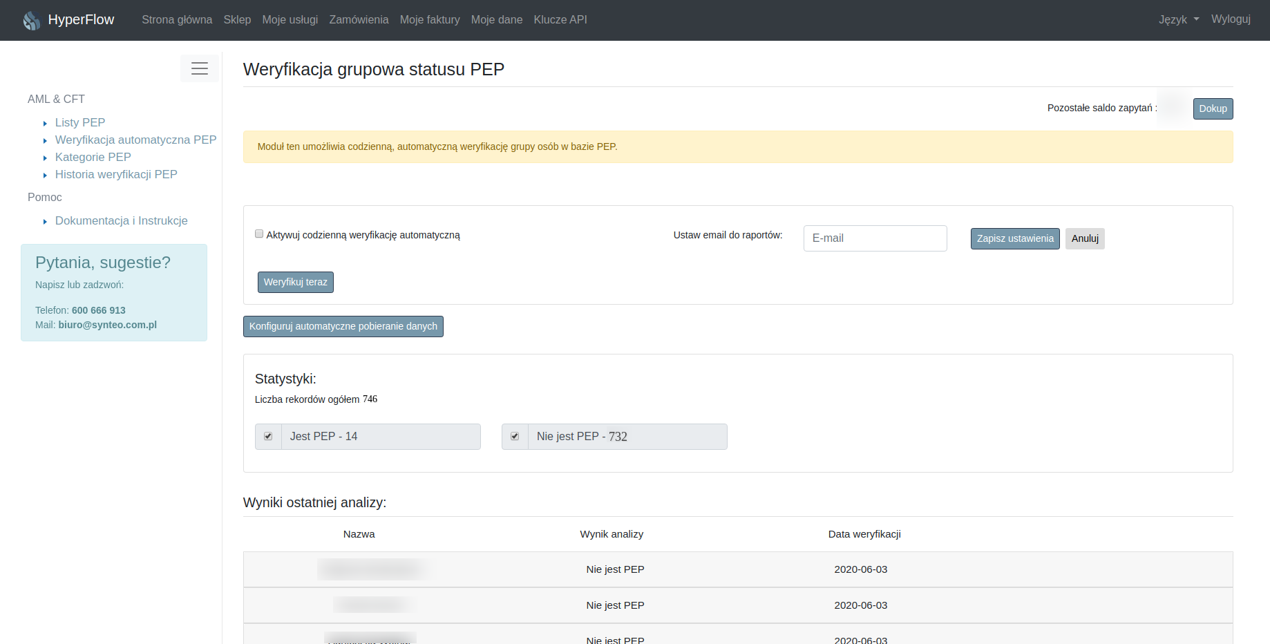 Jak weryfikować klientów na listach PEP? – Platforma Hyperflow